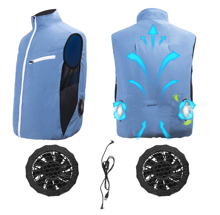AC-520 12V Blue Wearable Fan Vest – Electrocn