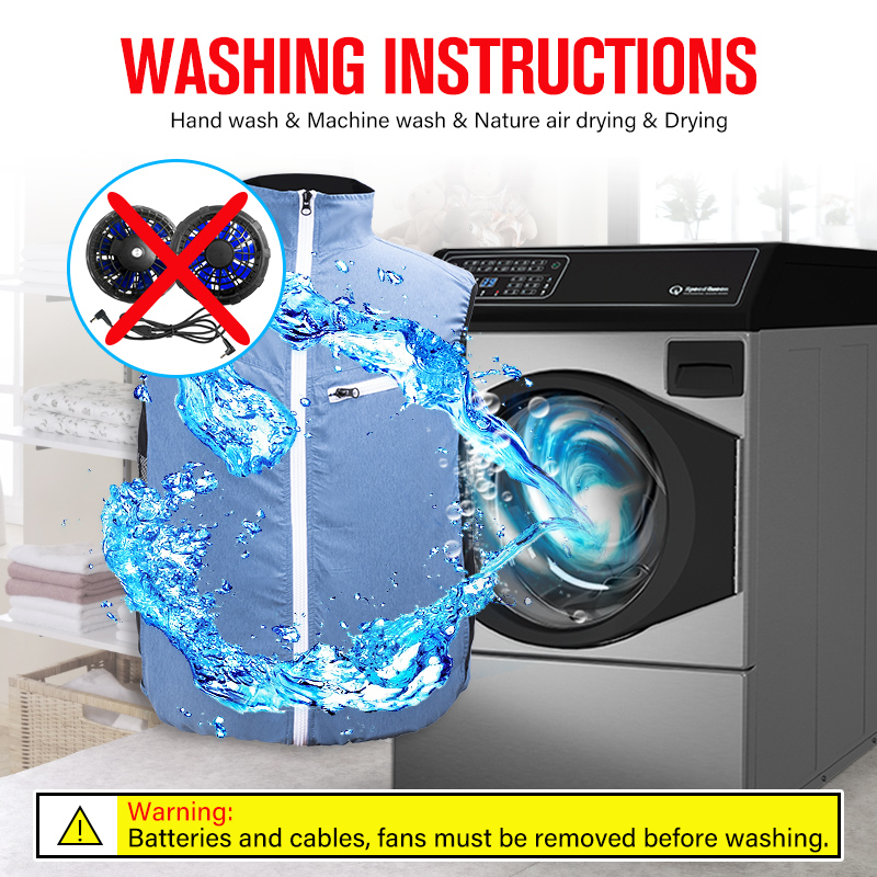 AC-520 12V Blue Wearable Fan Vest – Electrocn